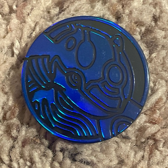Toys | Kyogre Pokemon Blue Pog Coin Token | Poshmark